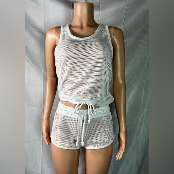 Forever 21 | Swim | Net Swimsuit Cover Up Matching Set | Poshmark